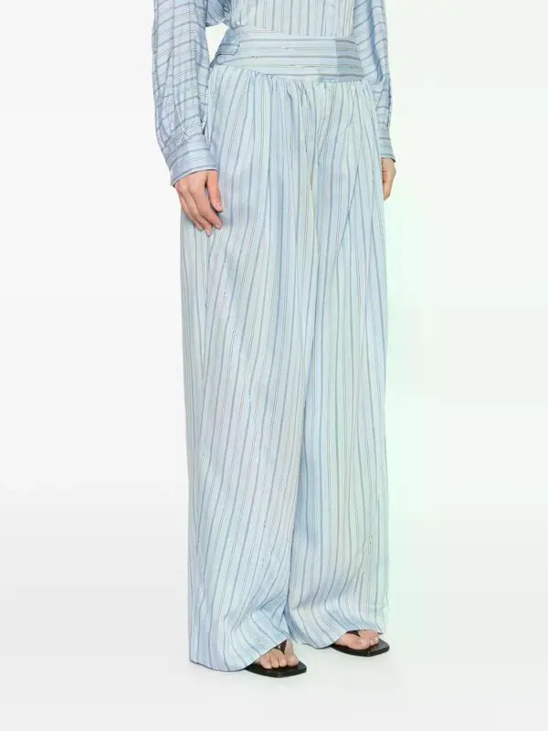 IRO PARIS Light Striped Wide-leg Trousers
