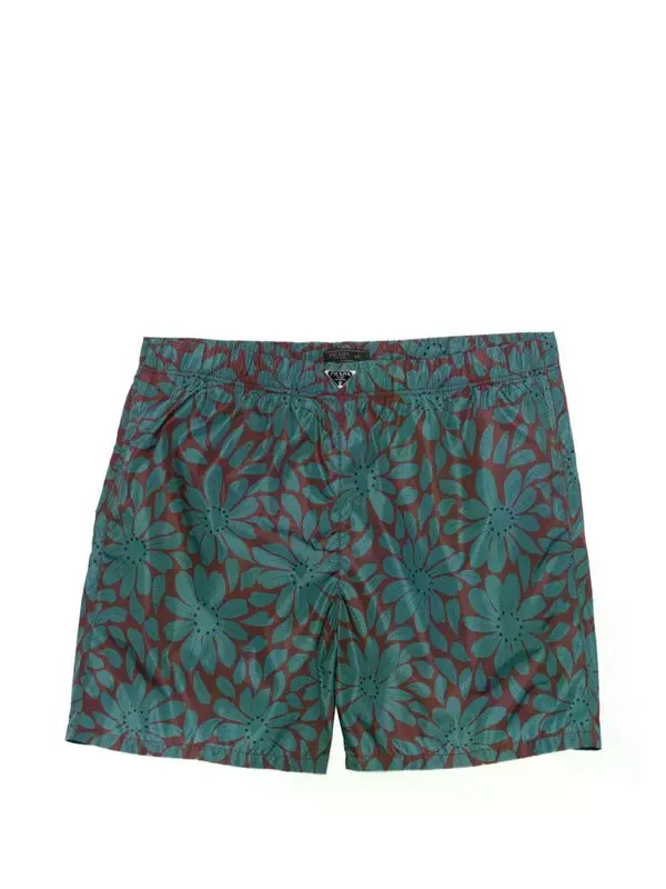 Prada Swim Shorts - Brown