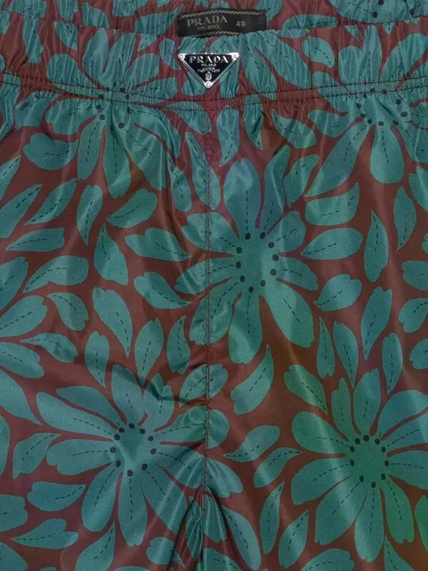 Prada Swim Shorts - Brown