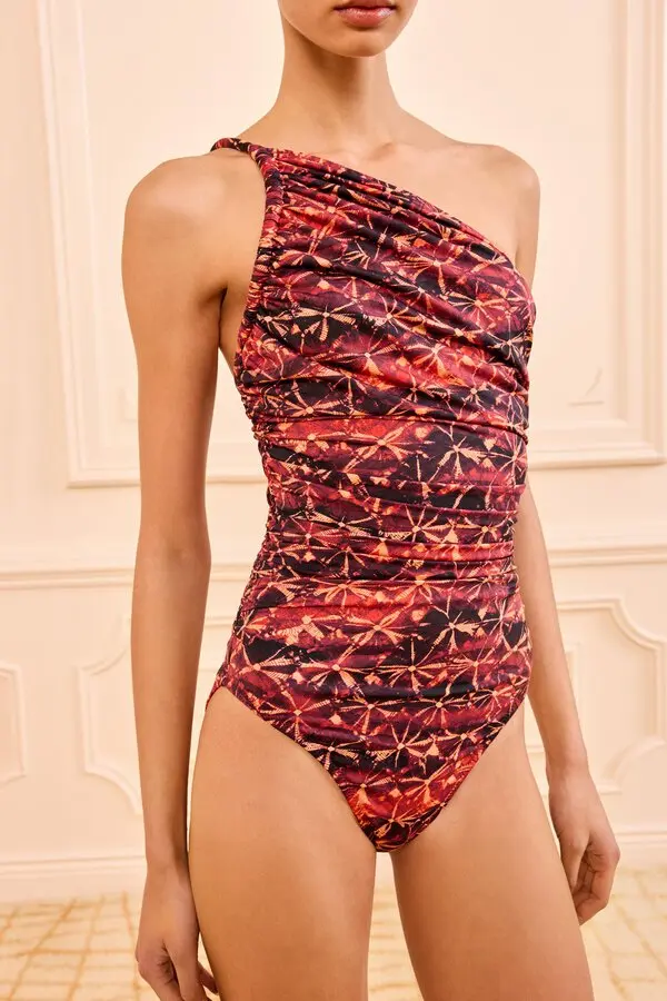 Ulla Johnson Ibiza One-shoulder Maillot