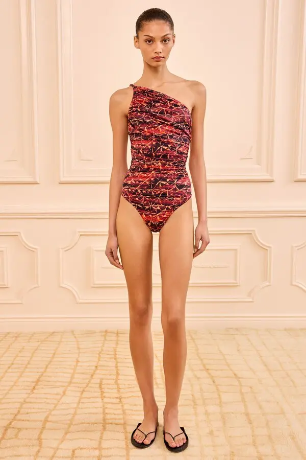 Ulla Johnson Ibiza One-shoulder Maillot