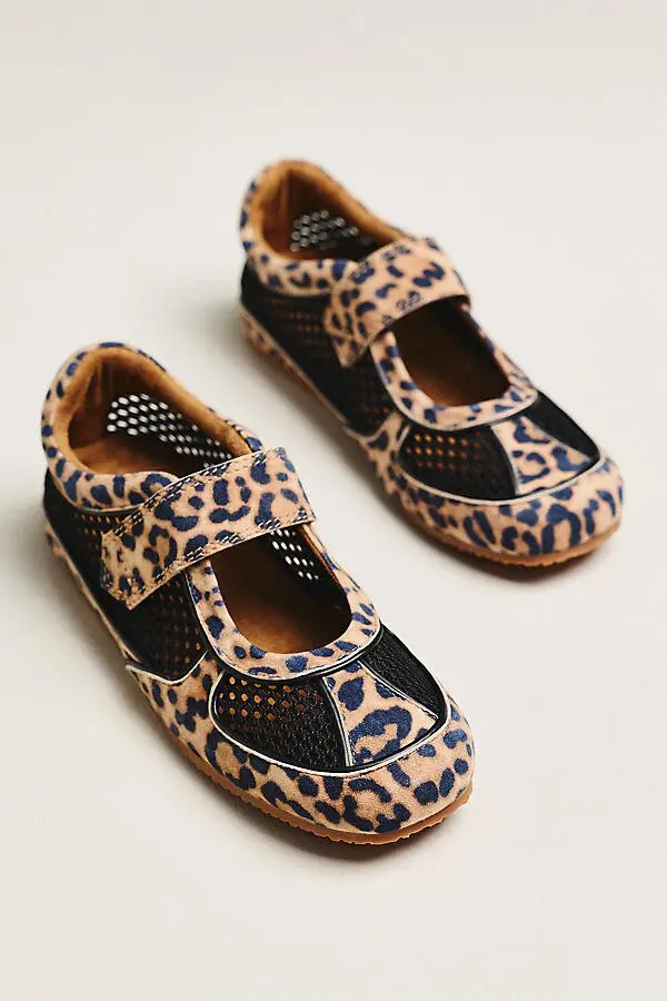 KELSI DAGGER BROOKLYN Swish Mary Jane Sneakers - Leopard