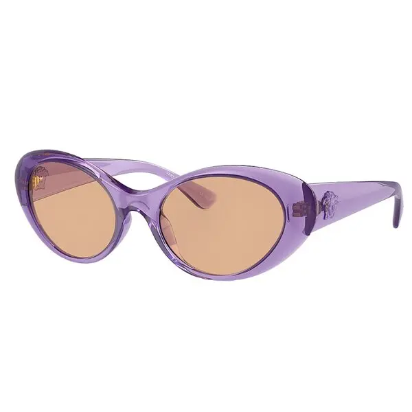 Versace Oval Frame Sunglasses - Purple Transparent (ve_4455u_5353/3_53mm)