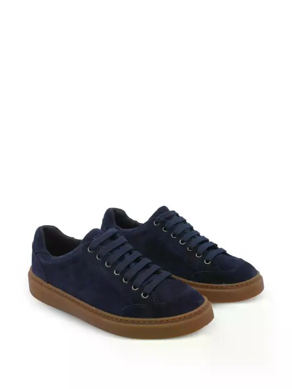 Camper Round Toe Suede Sneakers