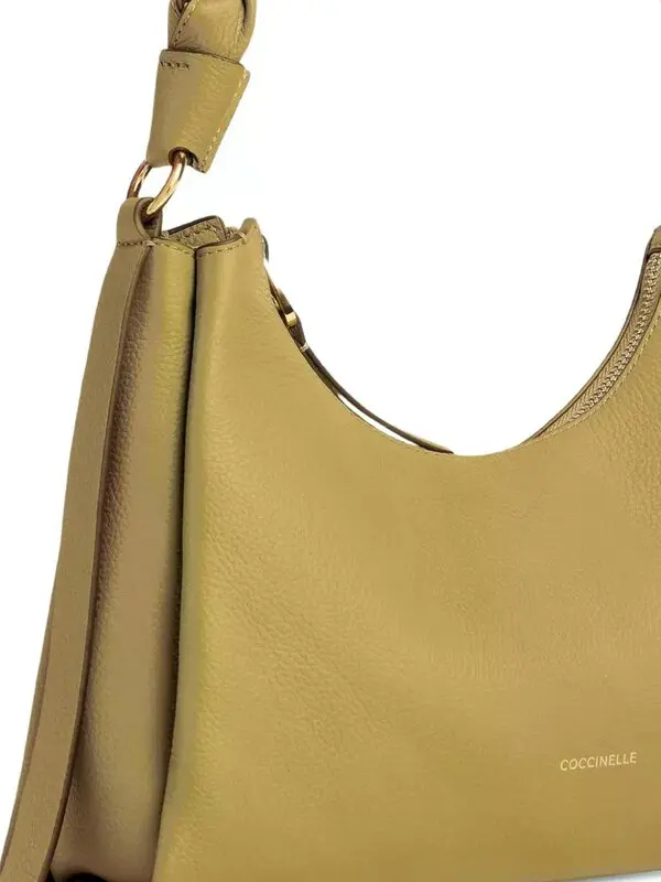 COCCINELLE Small Boheme Braided-handle Shoulder Bag - Green