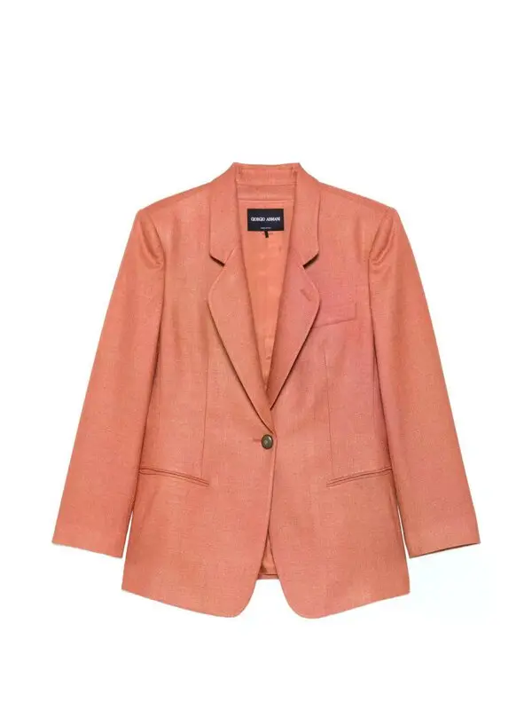 Giorgio Armani Single-breasted Blazer - Orange