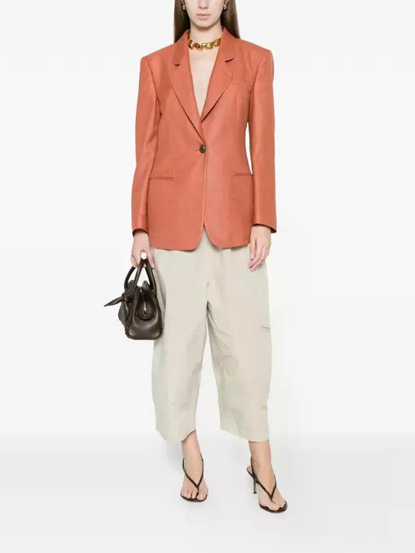 Giorgio Armani Single-breasted Blazer - Orange