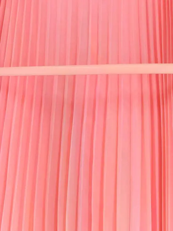 Max Mara Pleated V-neck Dress - Pink