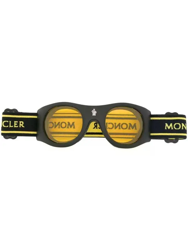Moncler Logo-print Ski Goggles - Yellow