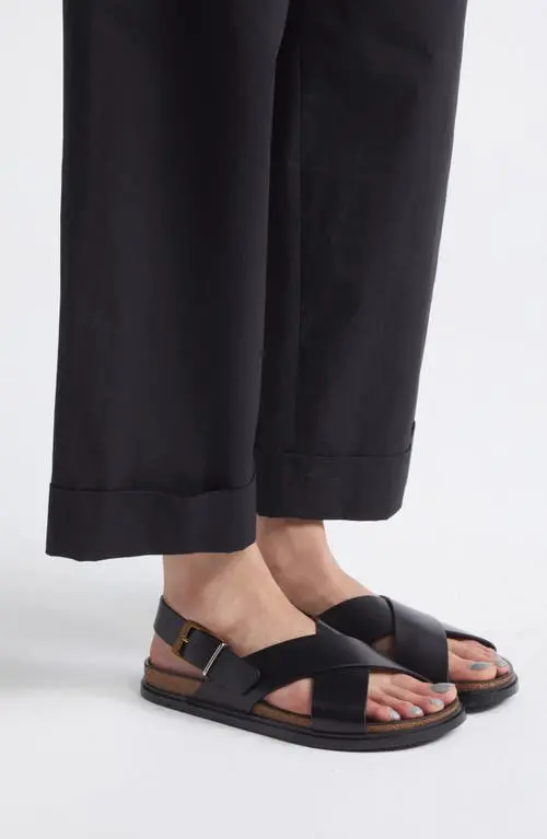 THE ROW Buckle Crisscross Sandal