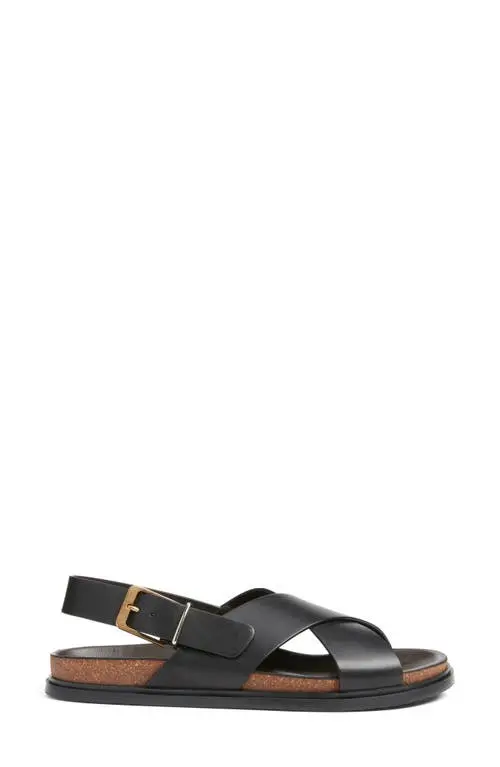 THE ROW Buckle Crisscross Sandal