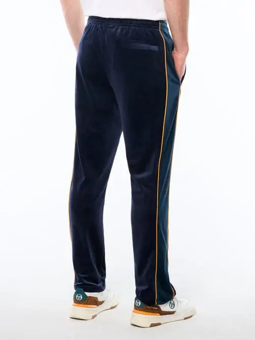SERGIO TACCHINI Forato Velour Track Pant - Maritime Blue