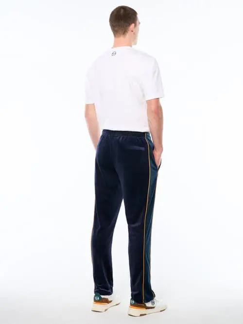 SERGIO TACCHINI Forato Velour Track Pant - Maritime Blue