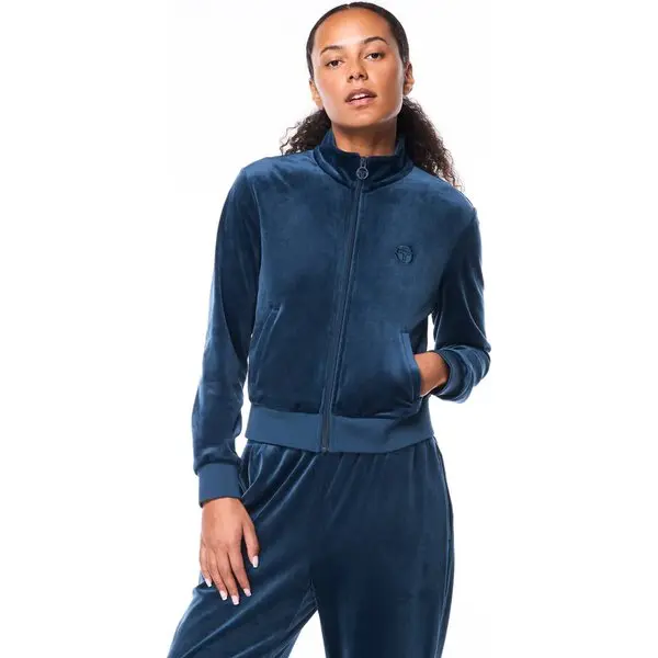 SERGIO TACCHINI Nuvola Velour Track Jacket - Key Largo