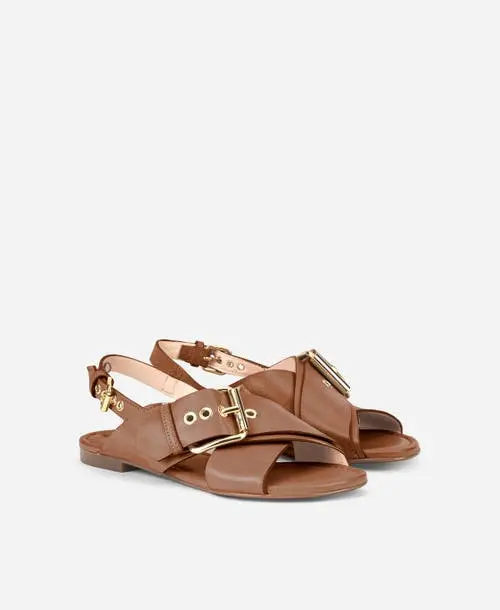 Agl Criss Cross Sandal - Syrup