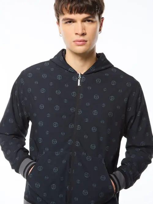 SERGIO TACCHINI Viaggioa Reversible Velour Track Jacket - Black Beauty