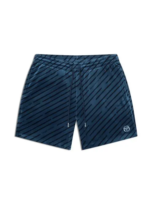 SERGIO TACCHINI Obliquo Velour Short - Key Largo