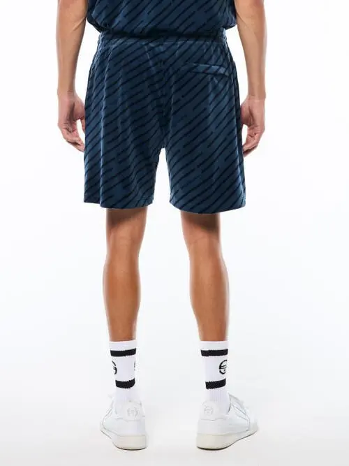 SERGIO TACCHINI Obliquo Velour Short - Key Largo