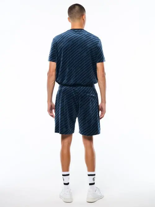 SERGIO TACCHINI Obliquo Velour Short - Key Largo