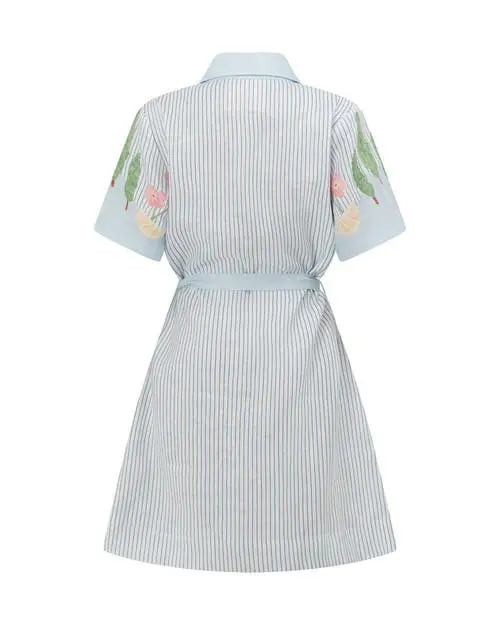SMWR. BY THE SOMEWHERE CO Swan Lake Mini Shirt Dress