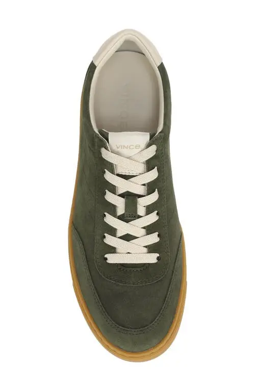 Vince Palm Leather Sneakers - Driver Green/moonlight