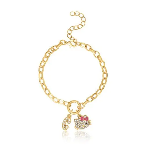 HELLO KITTY Crystal Charm Bracelet - C