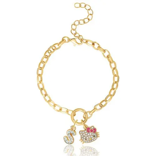 HELLO KITTY Crystal Charm Bracelet - S