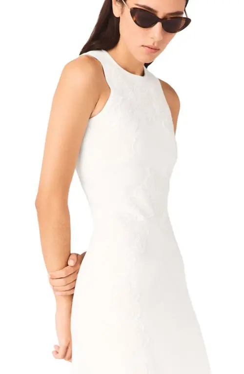 Maje Beaded Floral Embroidered Dress