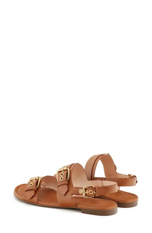 Agl Summer Buckled Sandals - Brandy-brandy