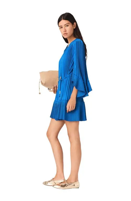 Maje Short Pleated Dress
