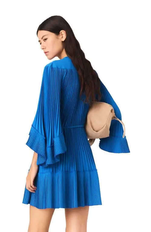Maje Short Pleated Dress