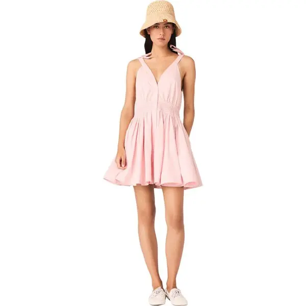 Maje Short Flared Cotton Dress