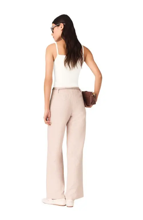 Maje Tweed Trousers With Rhinestone Embellishments