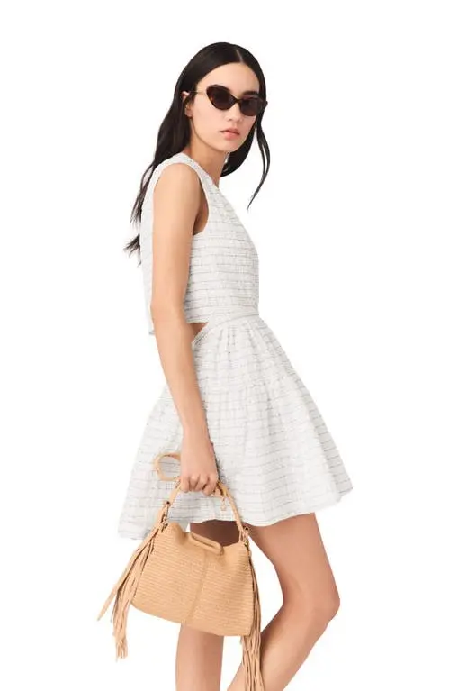 Maje Short Flared Open-back Dress