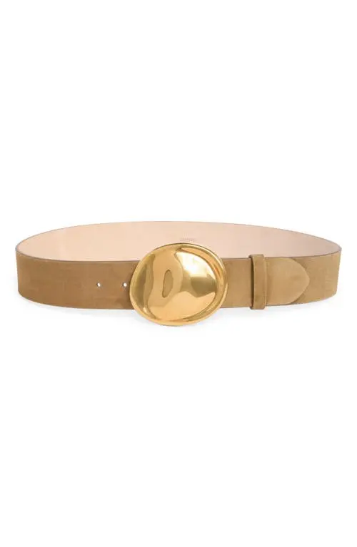 Khaite Keefe Suede Belt - 737 Mud