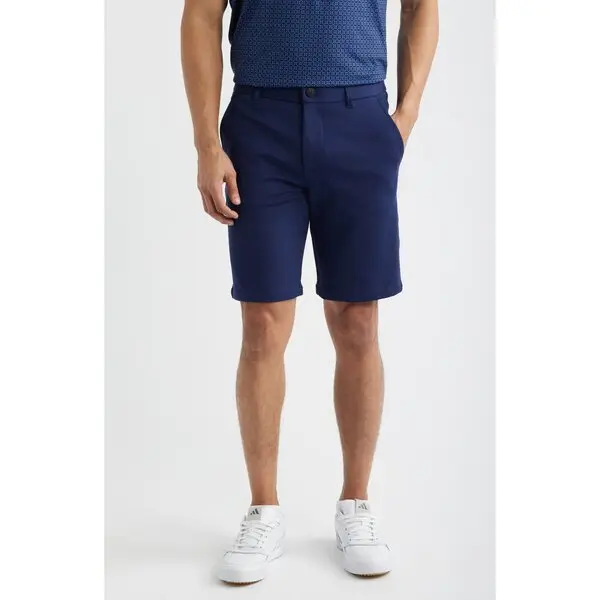 Greyson Sequoia Flat Front Golf Shorts - Maltese Blue
