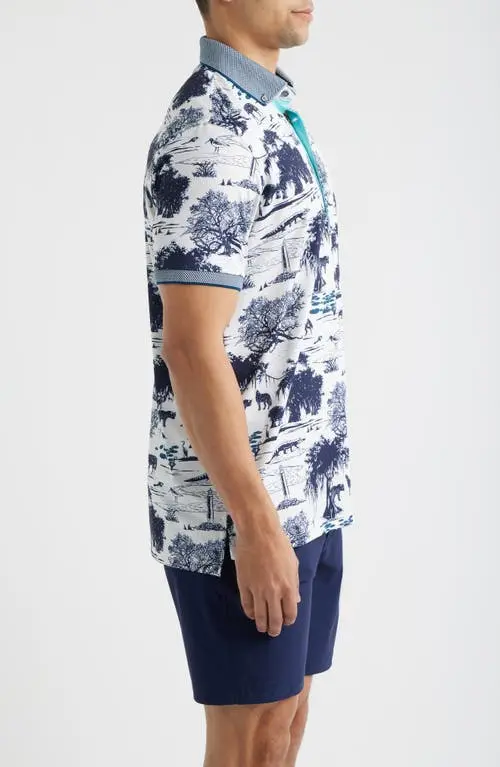 Greyson Angel Oak Performance Button-down Golf Polo