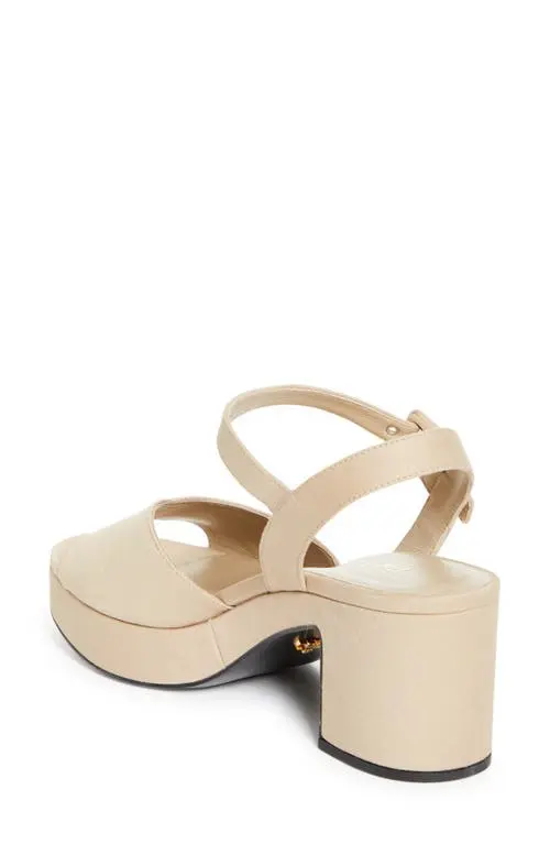 Prada Block Heel Platform Sandal - Khaki