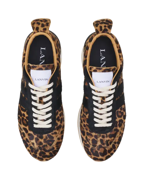 LANVIN Bumpr -print Pony Sneakers - Leopard
