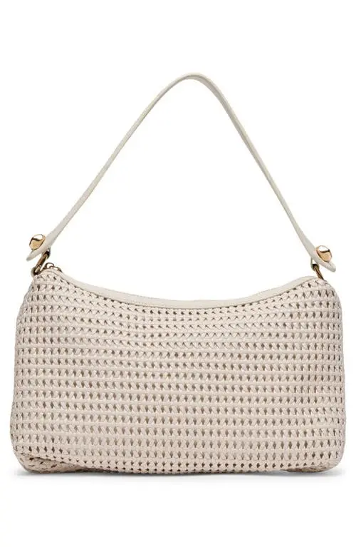 Dolce Vita Woven Faux Leather Shoulder Bag - Ivory