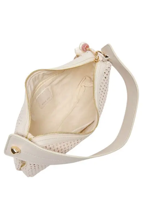 Dolce Vita Woven Faux Leather Shoulder Bag - Ivory