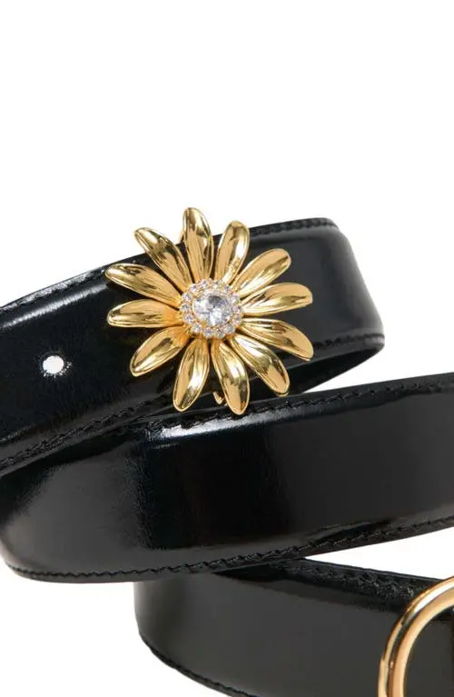 Maje Leather Belt With Jewel