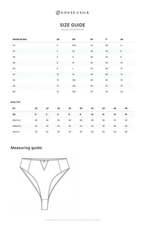 HOUSE OF SILK Matilda Ouvert Lace Panties - Black