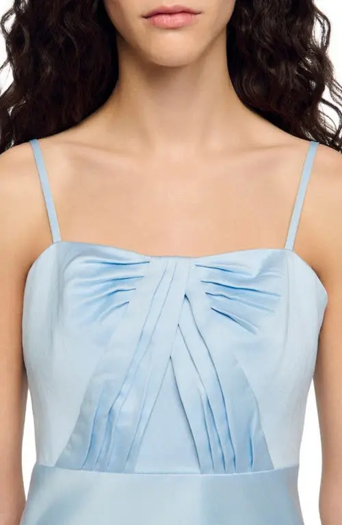 Sandro Satin-effect Maxi Dress