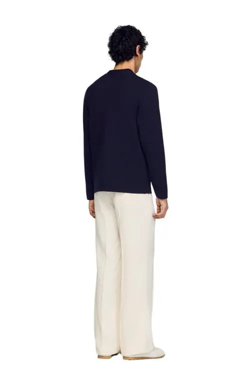 Sandro Flower Crochet Cardigan