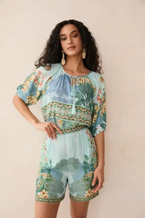 RAISHMA Printed Relaxed Fit Shorts