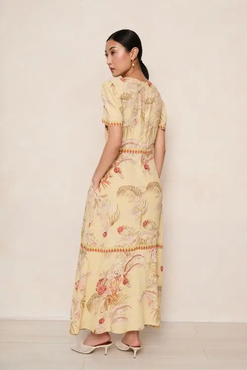 RAISHMA Floral Printed Maxi Dress