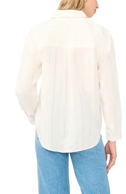 Vince Camuto Stripe High-low Button-up Shirt