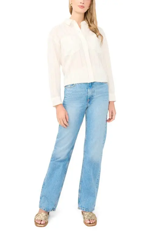 Vince Camuto Stripe High-low Button-up Shirt