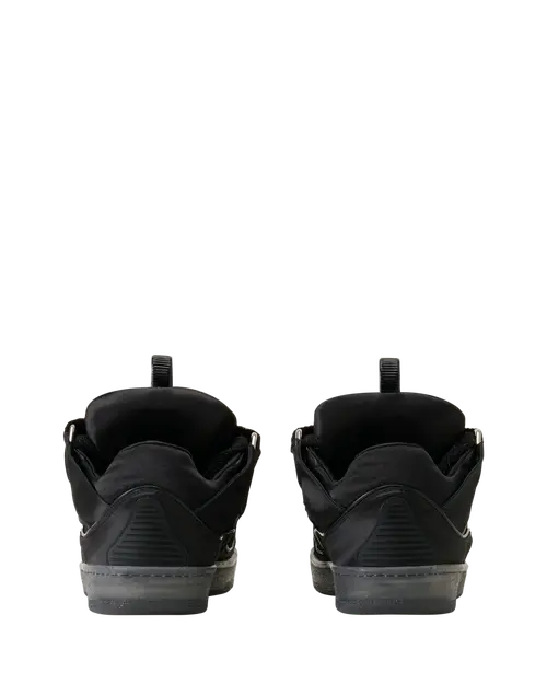 LANVIN Curb Satin Sneakers - Black